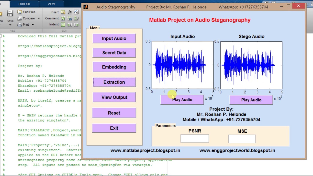 Audio Steganography Using Matlab Source Code Youtube