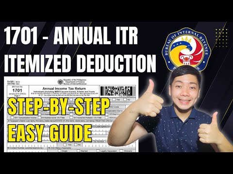 1701 Annual Itr Itemized Deduction How To File 1701 Income Tax Step