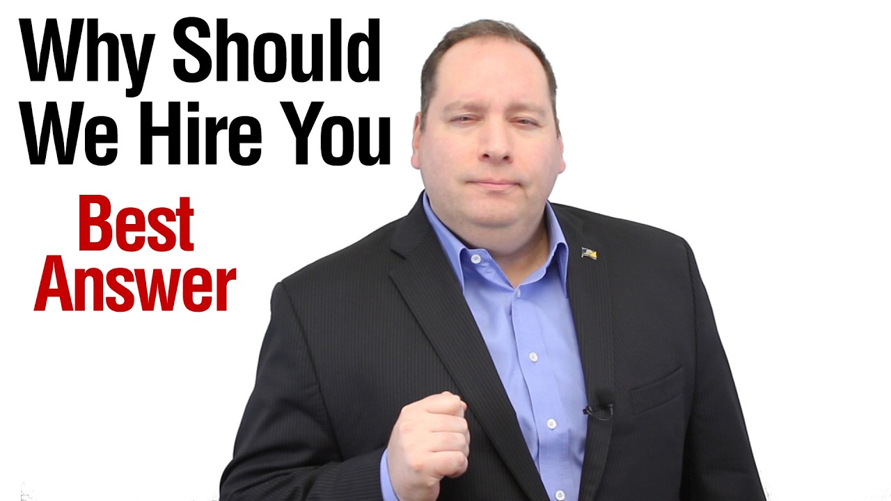 Why Should We Hire You Best Answer From Former Ceo Youtube