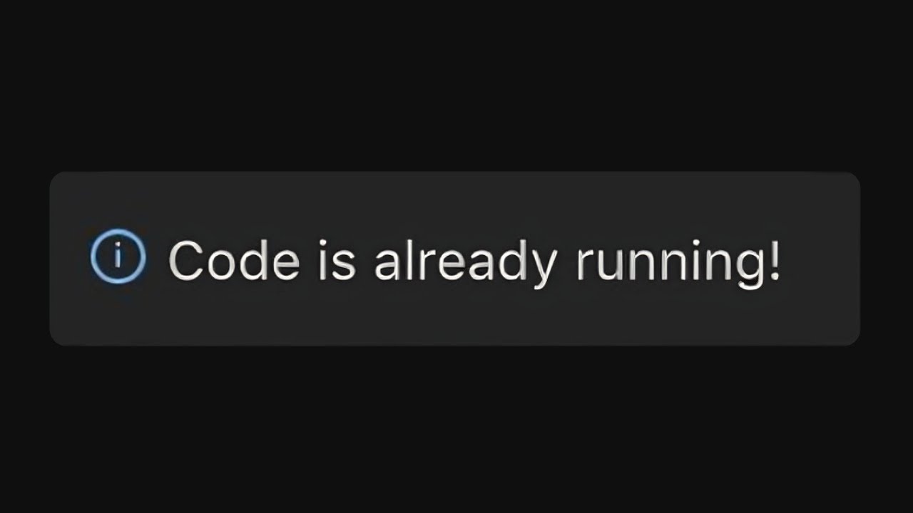 Code Is Already Running In Vs Code Youtube