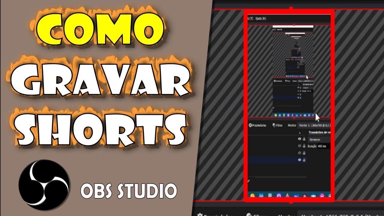 Como Gravar Shorts Diretamente No Obs Studio Youtube