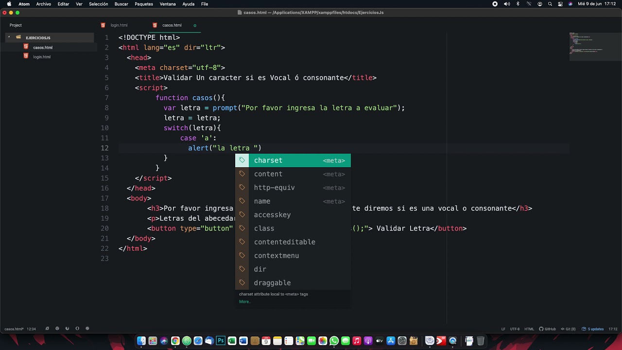 Uso De Switch Con Javascript Youtube