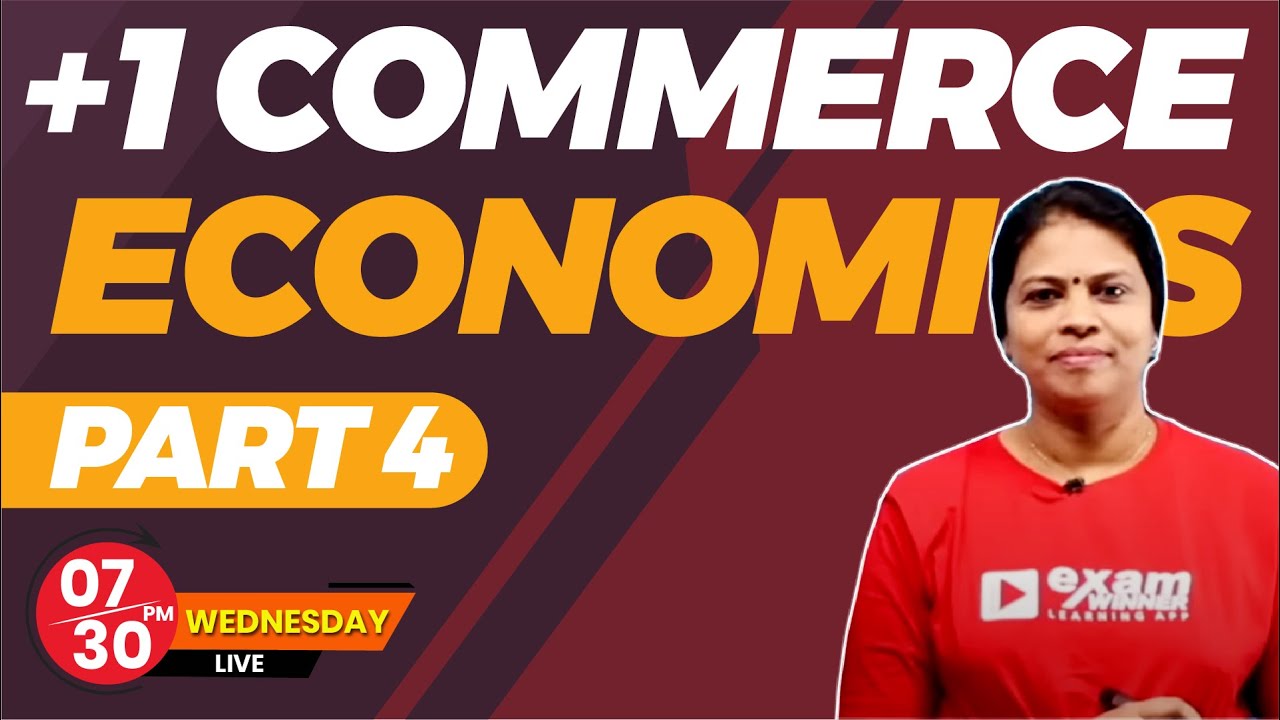 Plus One Commerce Basic Economics Part 4 Exam Winner Youtube
