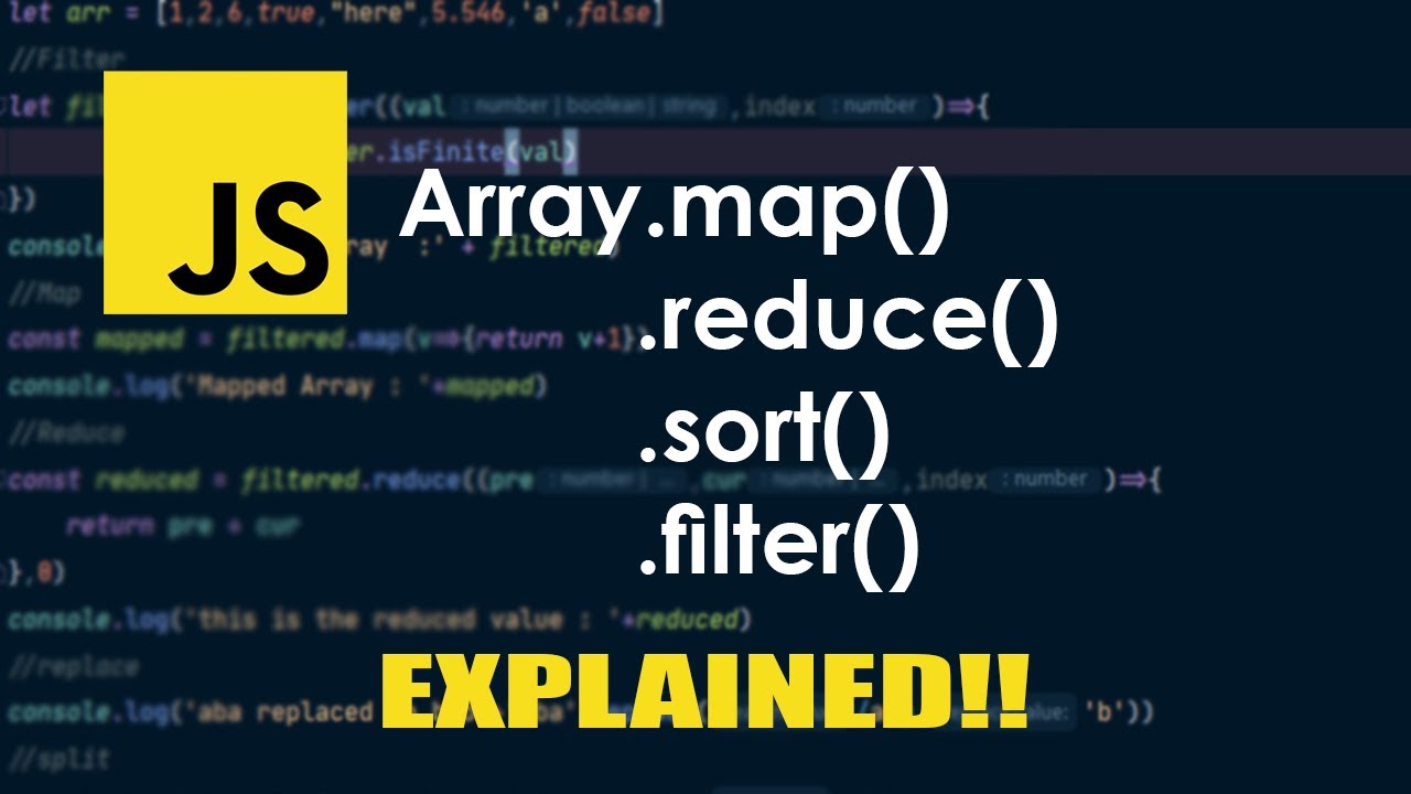 Master The Map Reduce Filter Methods Of Arrays In Javascript