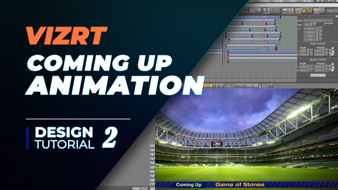 Vizrt Design Tutorial 2 8 Coming Up Animation Youtube