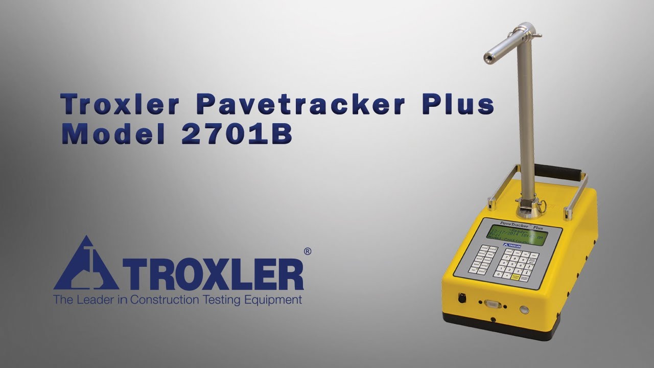 Troxler Pavetracker Plus Model 2701b Youtube