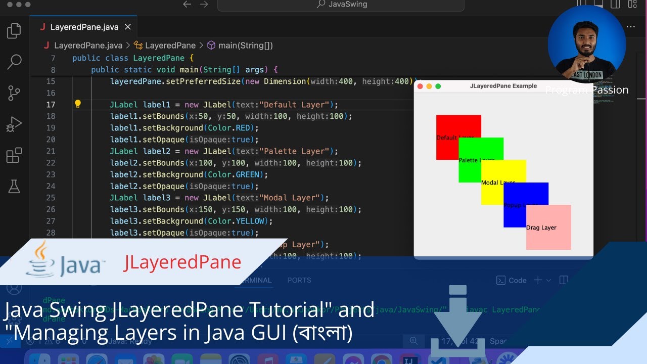 Java Swing Jlayeredpane Tutorial Managing Layers In Java Gui