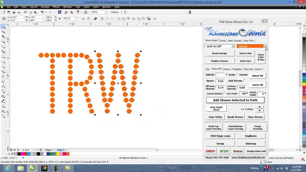 Trw Stone Wizard Tutorial 3 Colors Drop Down Youtube