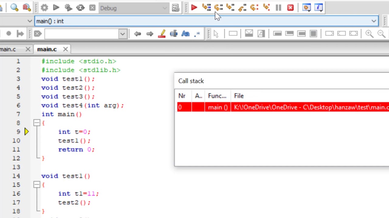 How To Debug A C Program In Code Block Youtube