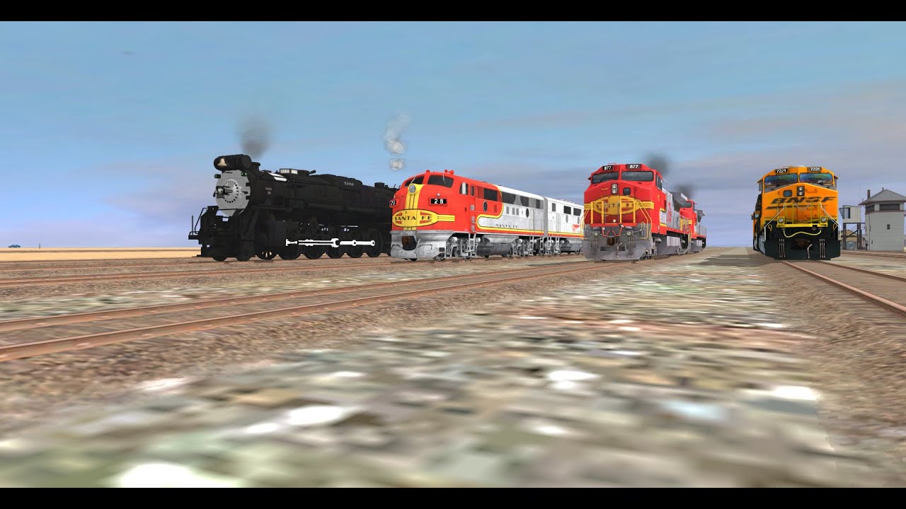 Santa Fe All The Way Trainz Addition Youtube