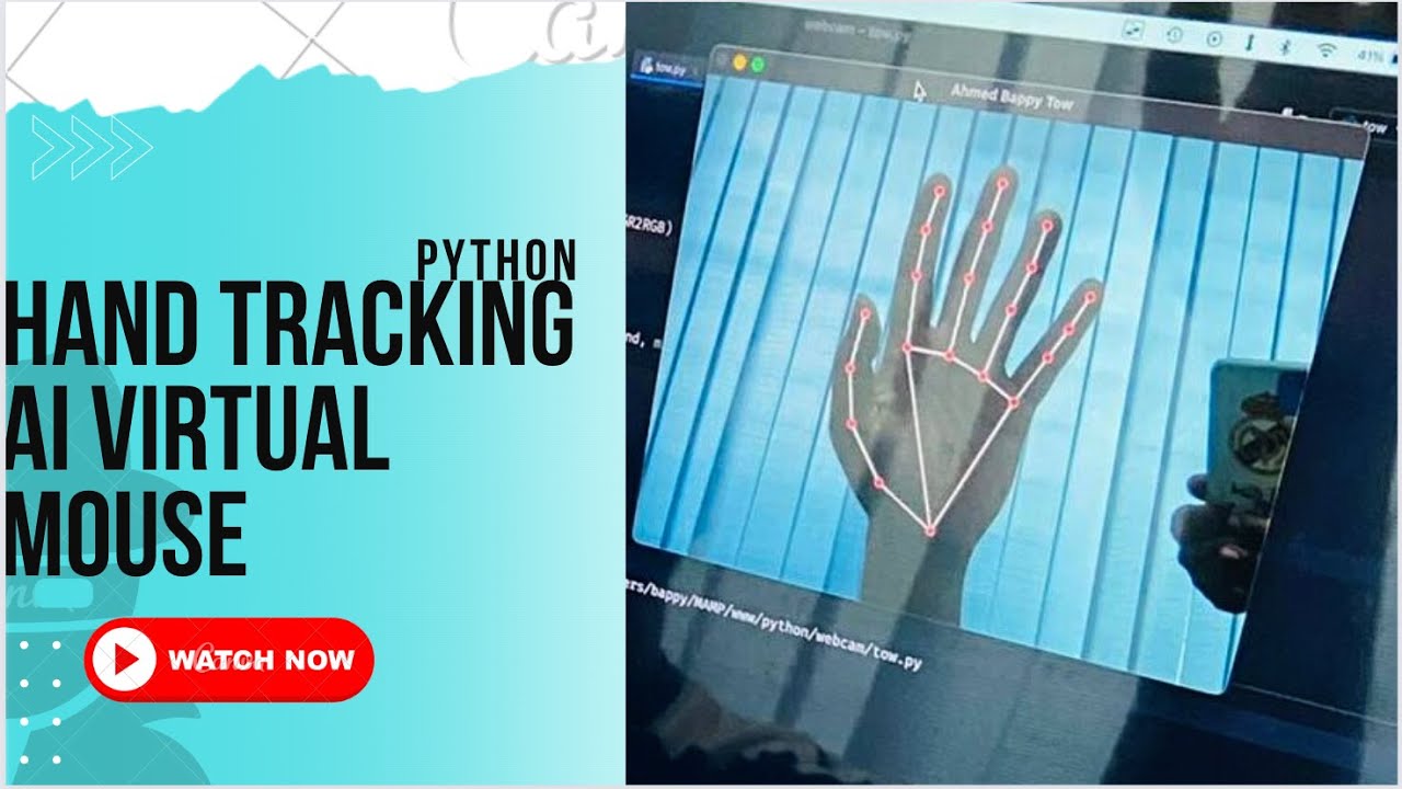 Hand Tracking Ai Virtual Mouse Opencv Python Youtube