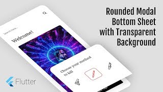 Modal Bottom Sheet In Flutter Rounded Corner Transparent Background