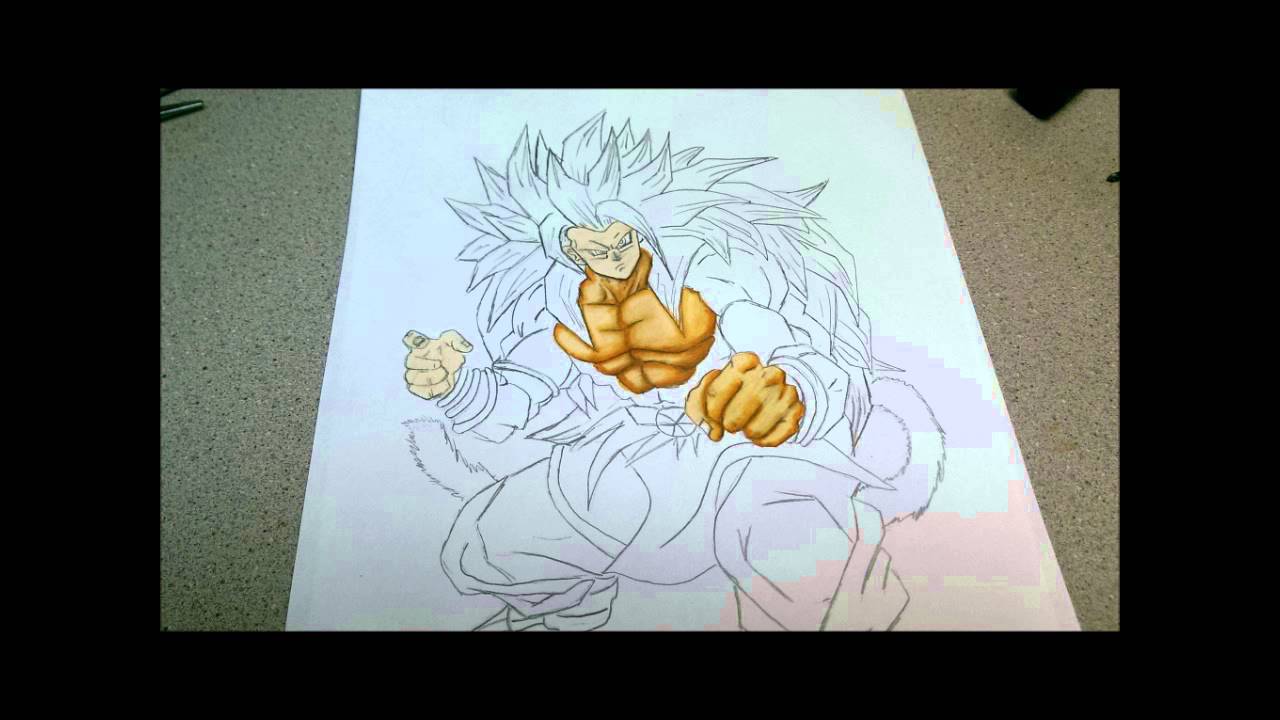 How To Draw Goku Ssj5 Dragonball Af Youtube