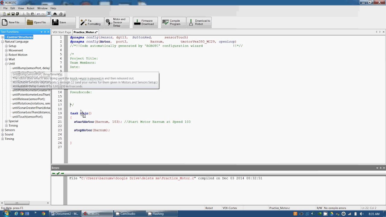 Robotc Tutorials Daseculture