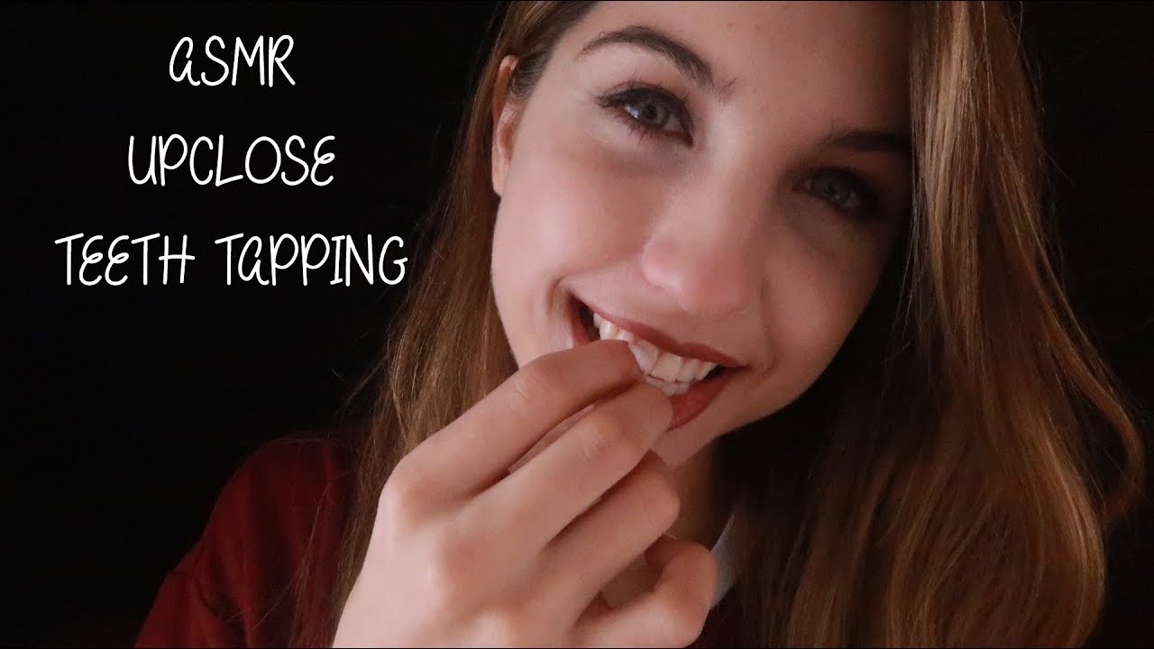 1 Hour Asmr Up Close Teeth Tapping Youtube