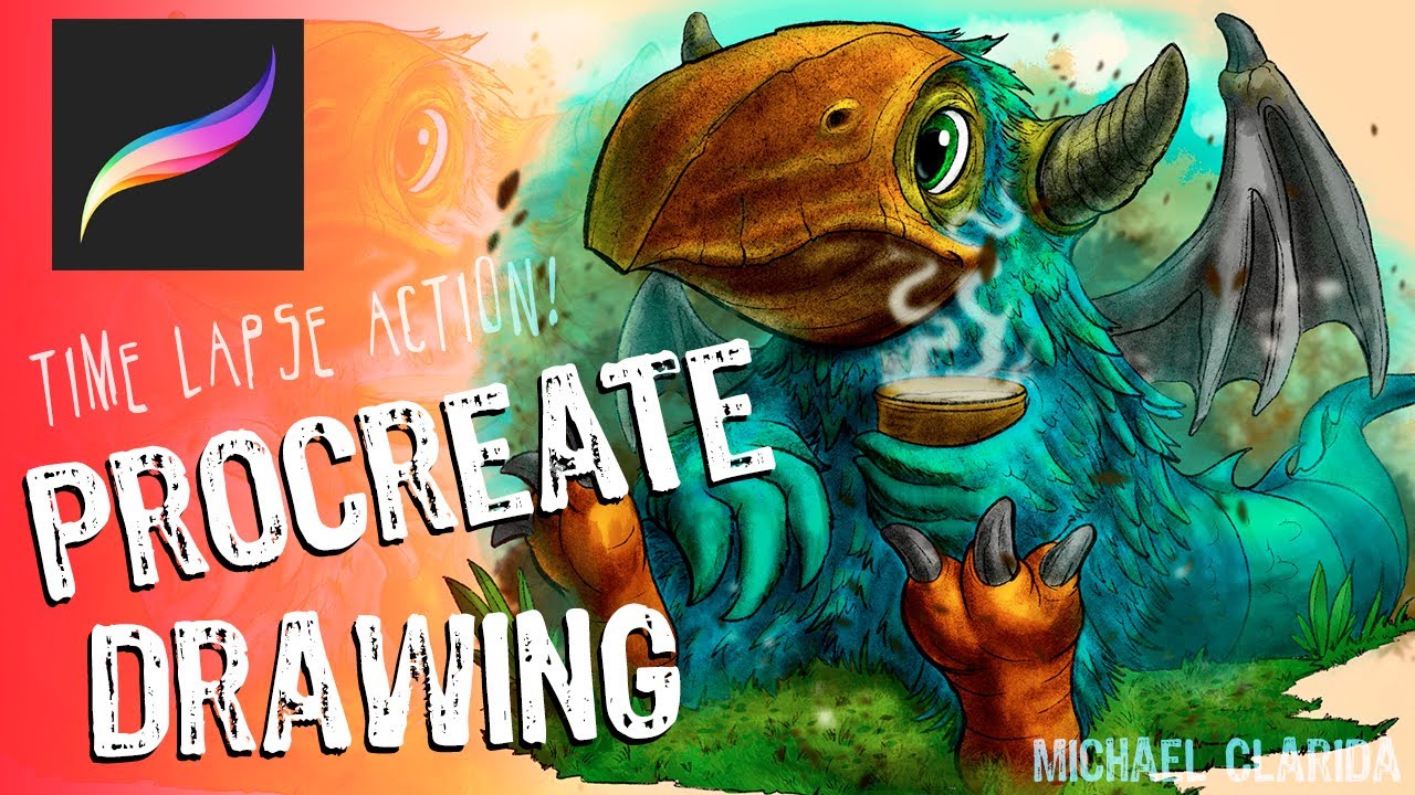 Drawing A Creature Character In Procreate On The Ipad Youtube