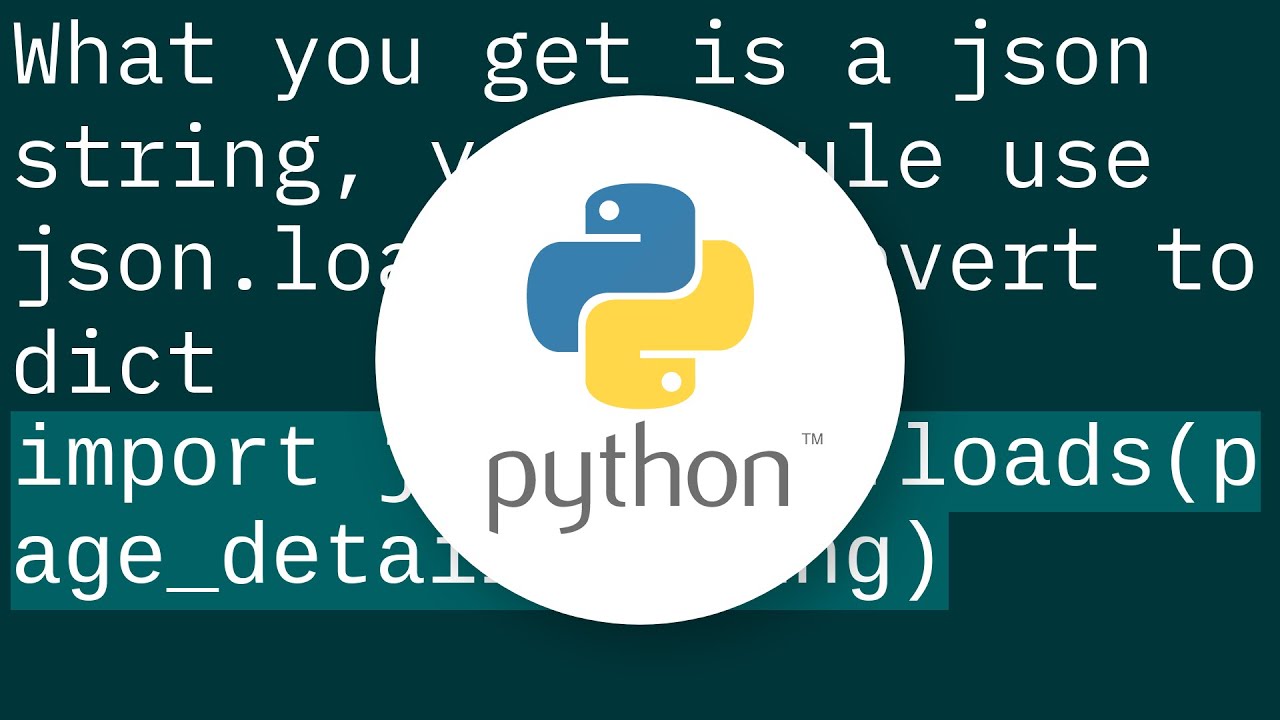 Converting A String Into Dictionary Python Youtube