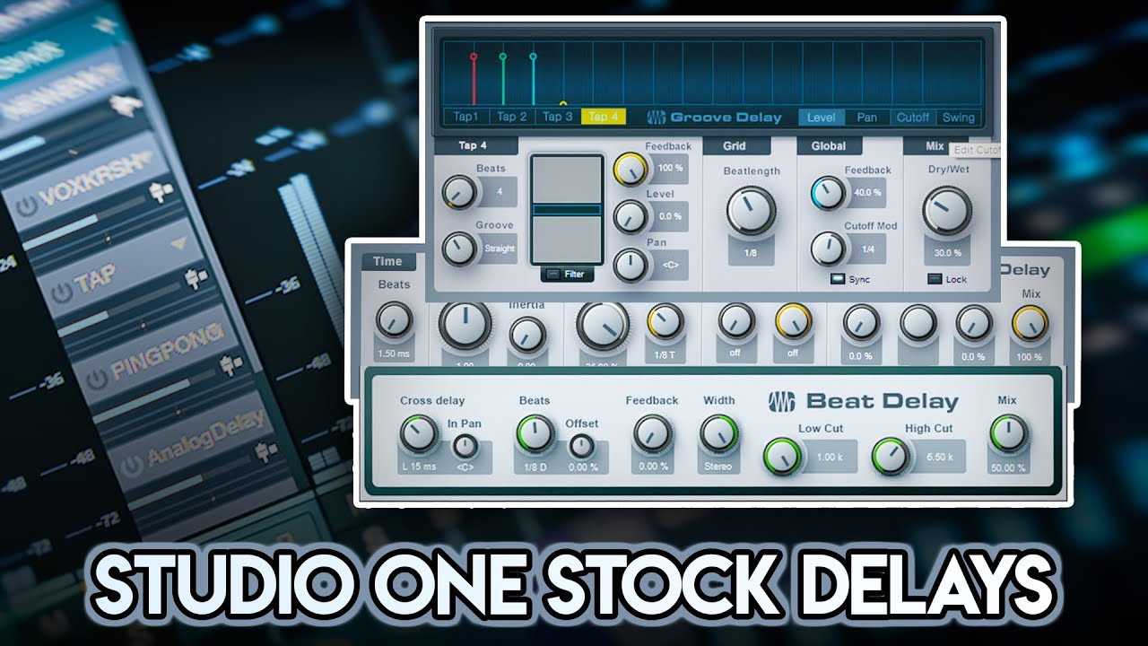 Exploring Studio One Stock Delay Plugins Youtube