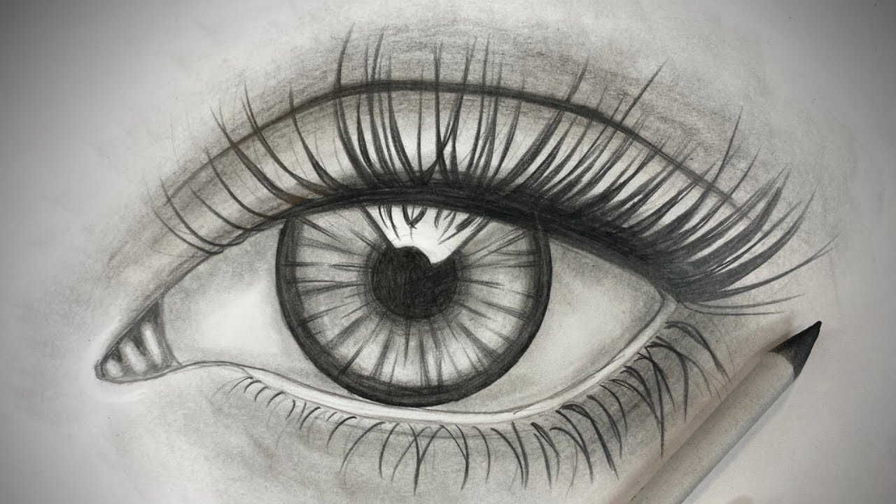 How To Draw Eyelashes Realistic Pencil Drawing Techniques