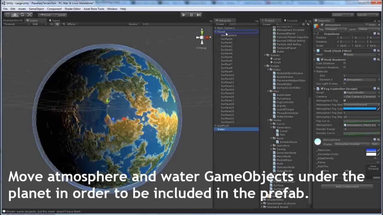 Planetary Terrain Basic Tutorial Youtube