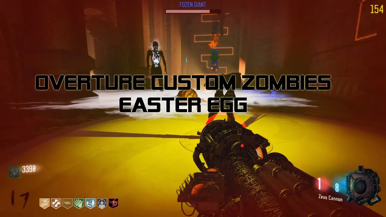 Bo3 Custom Zombies Easter Eggs Overture Youtube