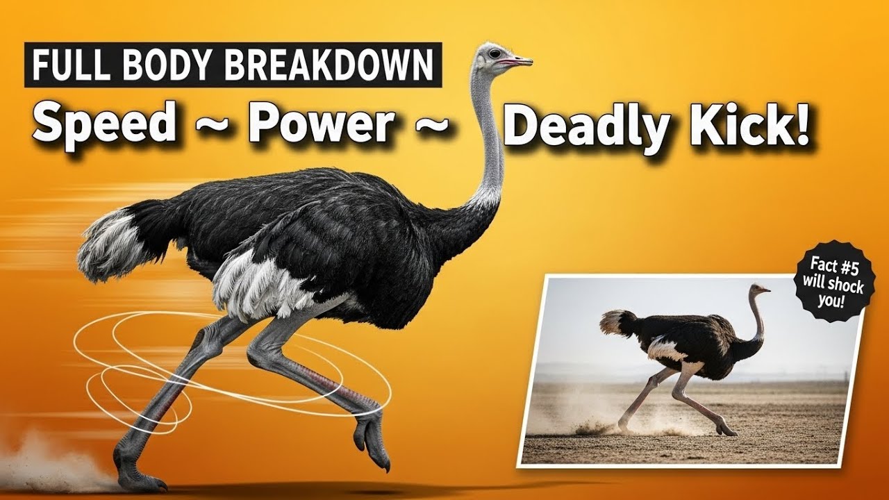 Ostrich Full Body Breakdown Speed Power Deadly Kick Explained