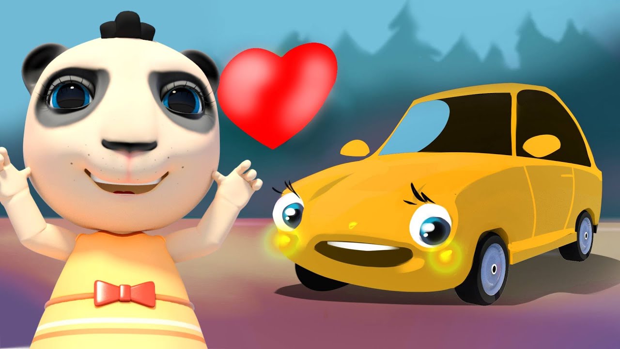 New Cartoon For Kids First Car For Panda Dolly And Friends Youtube