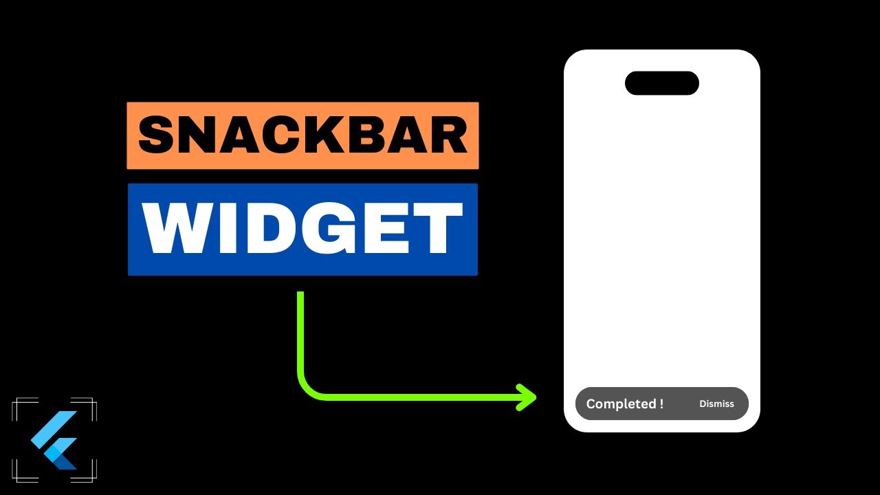 How To Display A Snackbar In Flutter Flutter Snackbar Widget Youtube