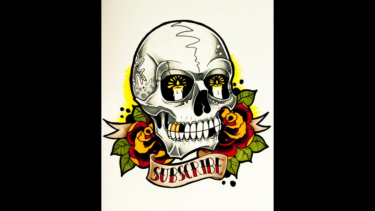 New School Tattoo Style Skull Skull Tattoo Designs Nycardsandswag