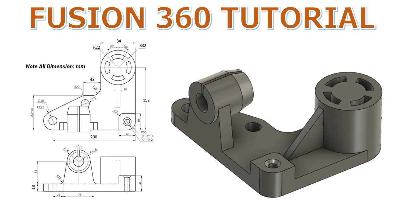 Fusion 360 Tutorial 70 Fusion 360 3d Model Basic Beginers Youtube