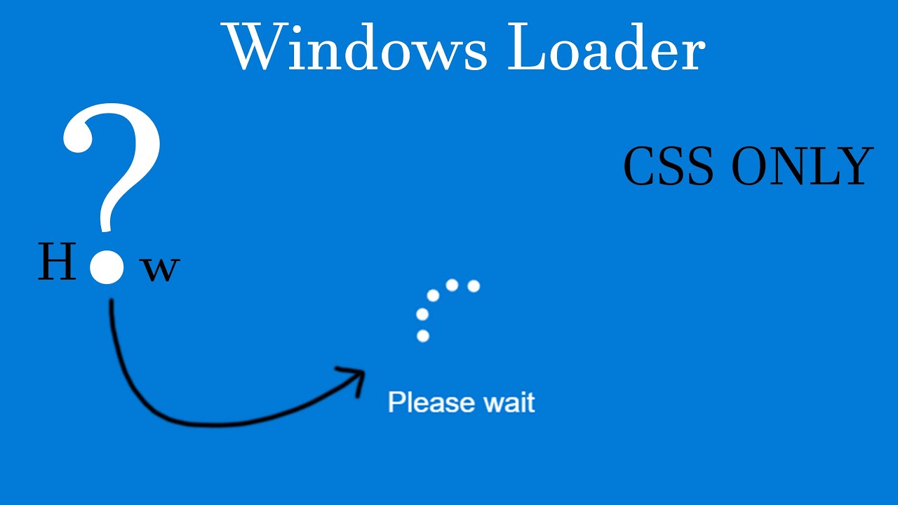 Windows Preloader Using Html Css Royaltutorials354 Youtube