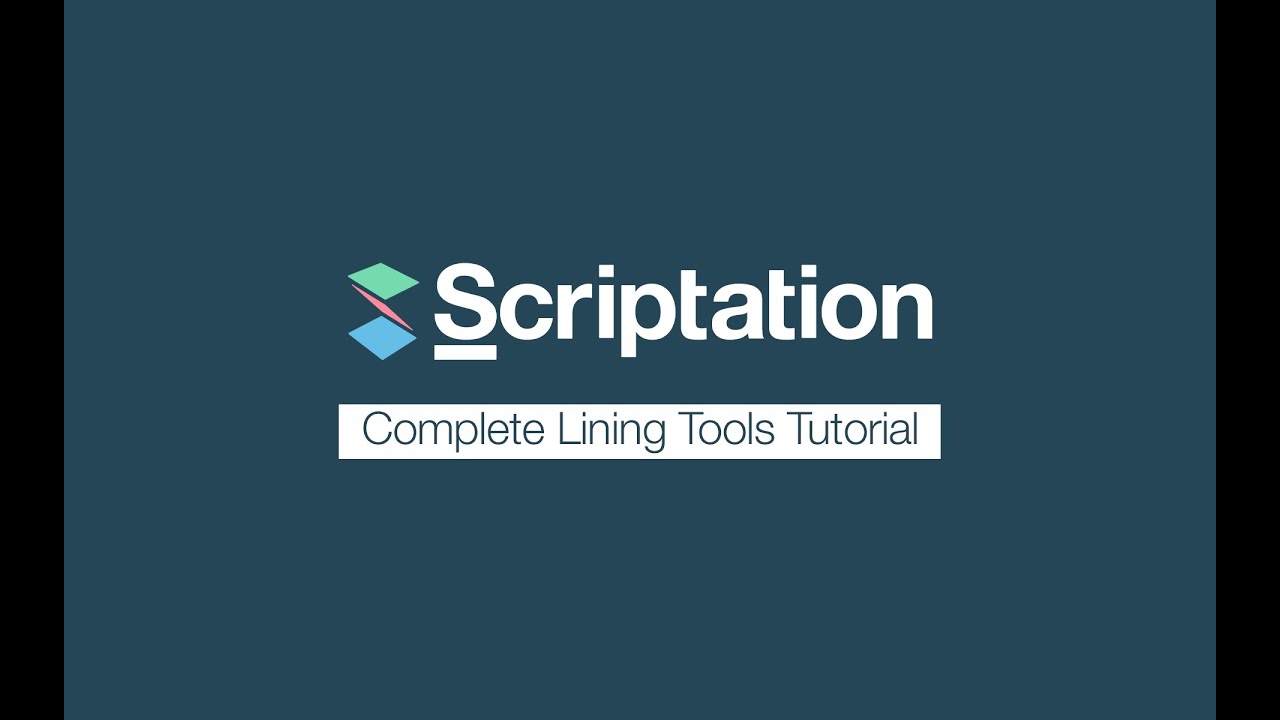 Complete Overview Of Lining Tools Scriptation Tutorial Youtube