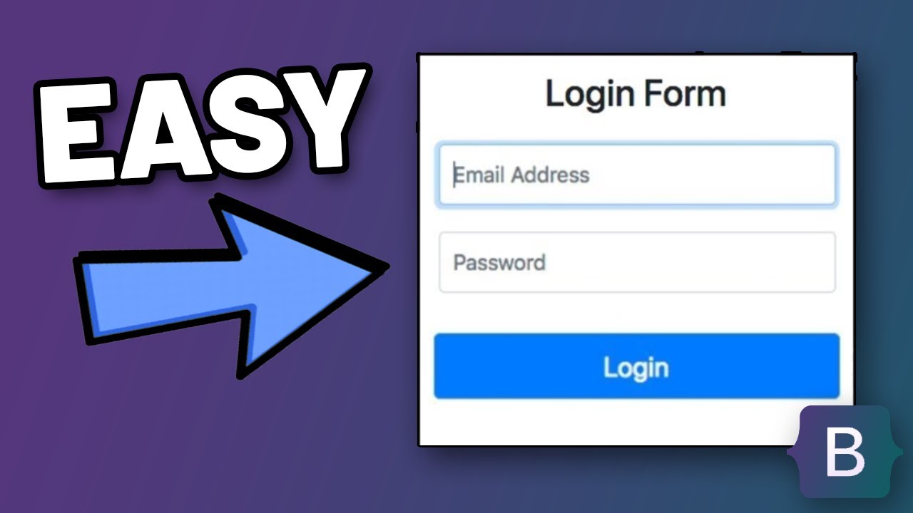 Create A Fast Login Form With Bootstrap 5 Youtube