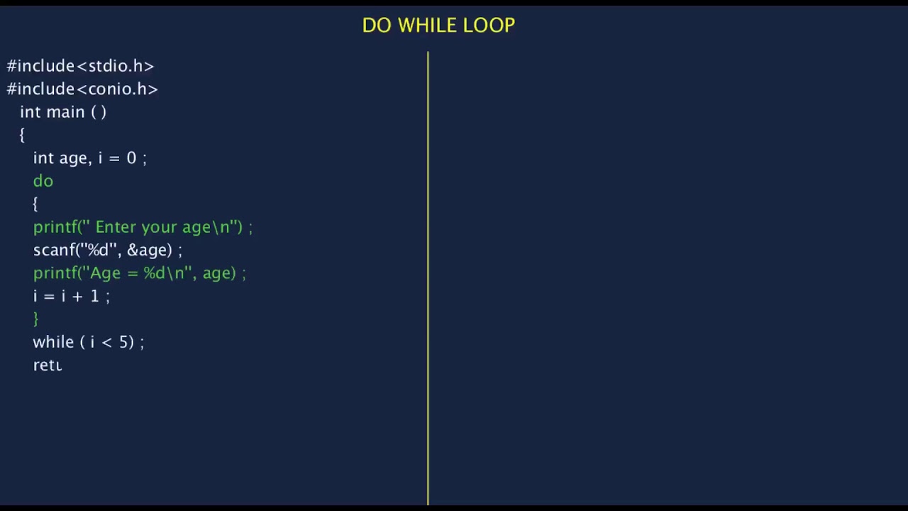 15 Do While Loop In C C Programming Tutorials Youtube