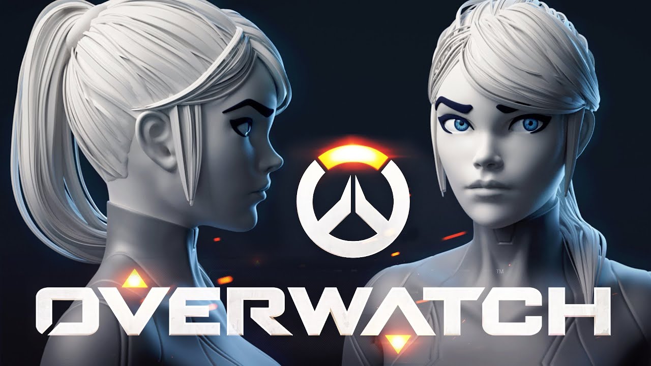 Overwatch Style Character Making The Hair Youtube