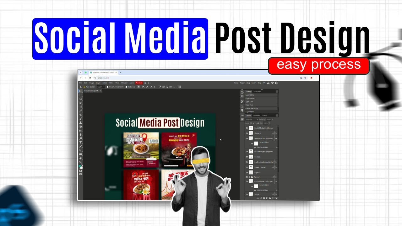 How To Design Engaging Social Media Posts Tutorial Youtube