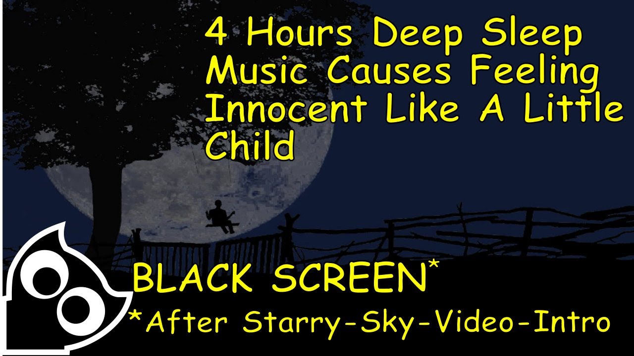 Black Screen 4 Hours Of Ambient Sleep Music Starry Night Youtube
