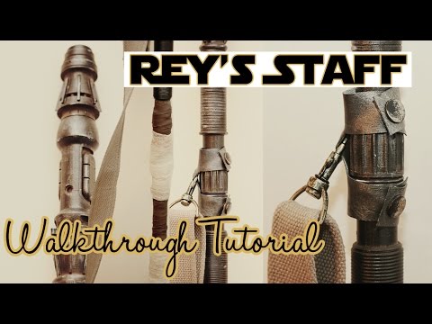 Cosplay Walkthrough Tutorial Rey S Staff The Force Awakens Youtube
