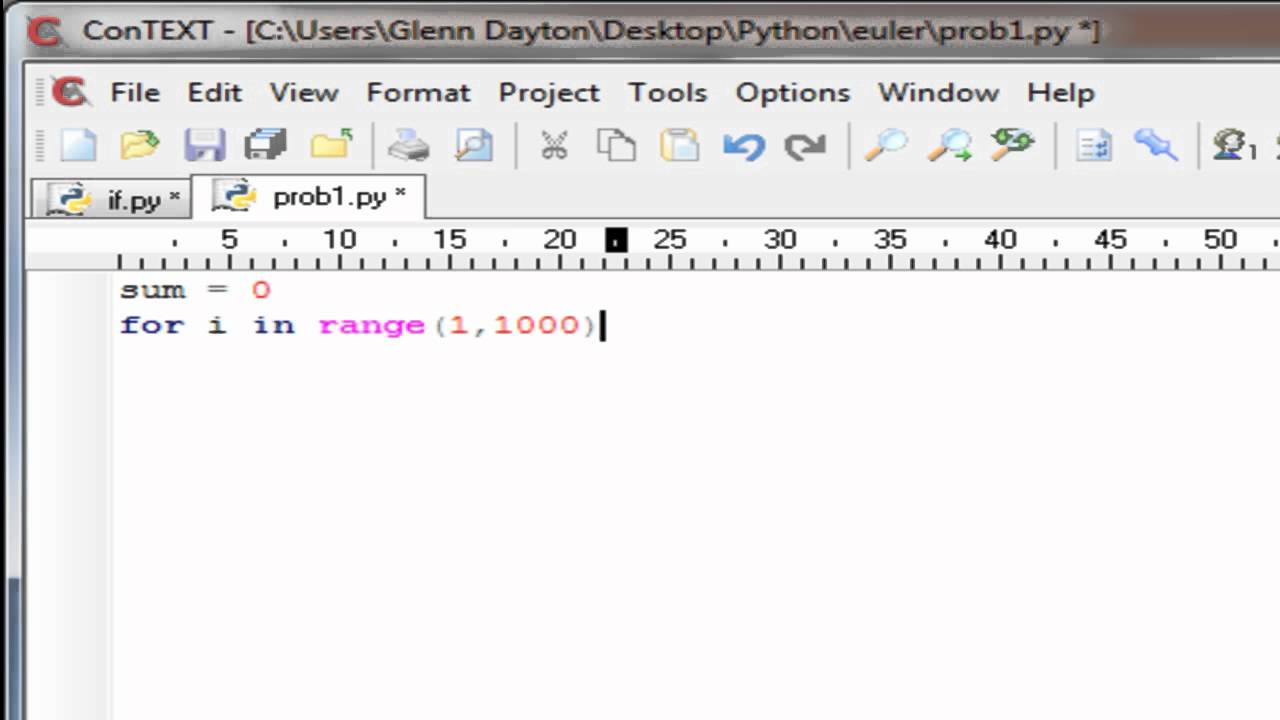 Project Euler Problem 1 Python Youtube