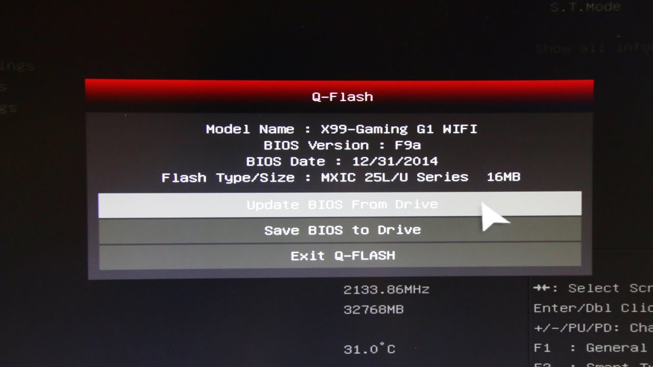 Updating Gigabyte Motherboard Bios