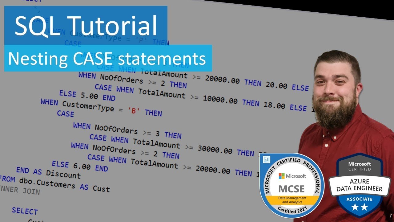 Sql Tutorial Nesting Case Statements Youtube
