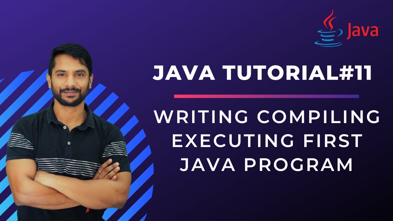 Writing Compiling Executing First Java Program In Hindi Youtube