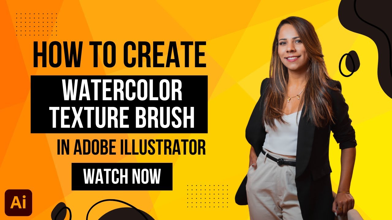 How To Create A Watercolor Texture Brush In Adobe Illustrator Easy