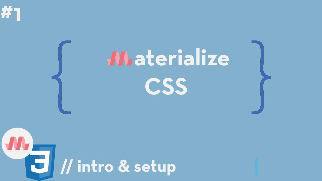 Materialize Css 1 Introduction Youtube