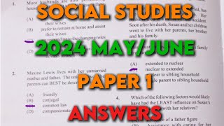 Us Social Studies 2025 May June Paper 1 Answers Csec Globe Learners