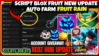 Update Script Blox Fruit Mobile Redz Hub V2 Fruit Rain Auto Farm Raid ...
