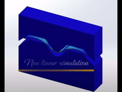 Nonlinear Analyse Solidworks Youtube