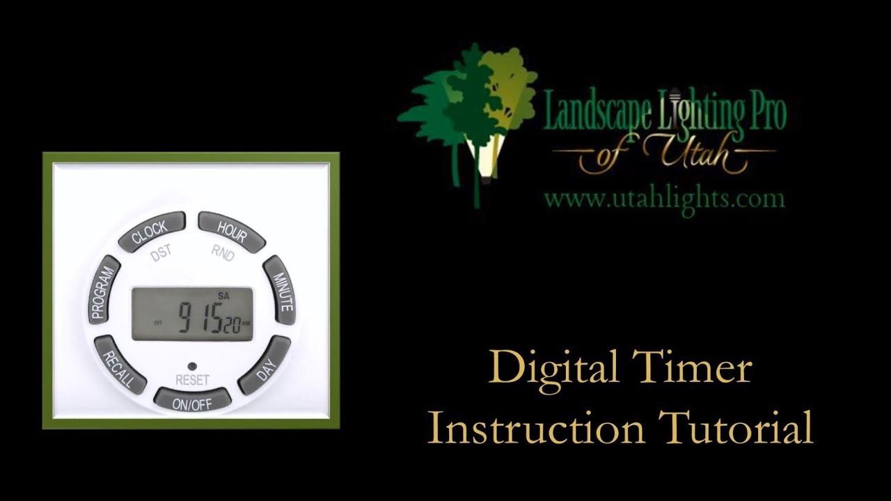 Ges376 Digital Timer Instruction Tutorial Youtube