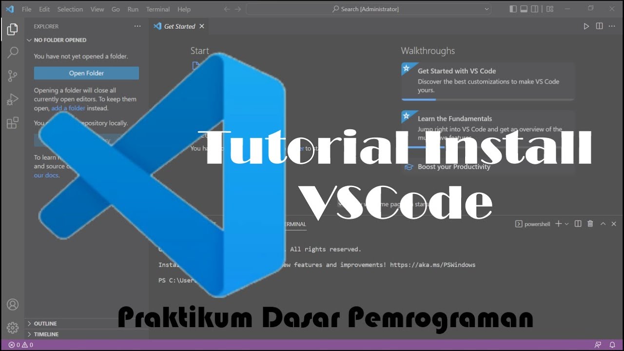 Tutorial Install Visual Studio Code Bahasa C Youtube