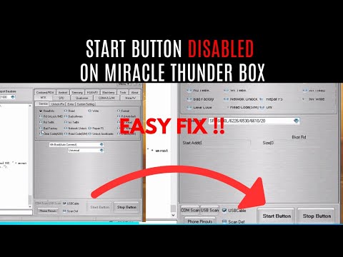 How To Fix Start Button Disable On Miracle Thunder Box Fast Youtube